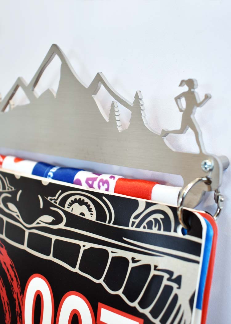 Race Bib Display Hanger for Runners™ V2.0 - Trails™ – MedalDisplays.com.au