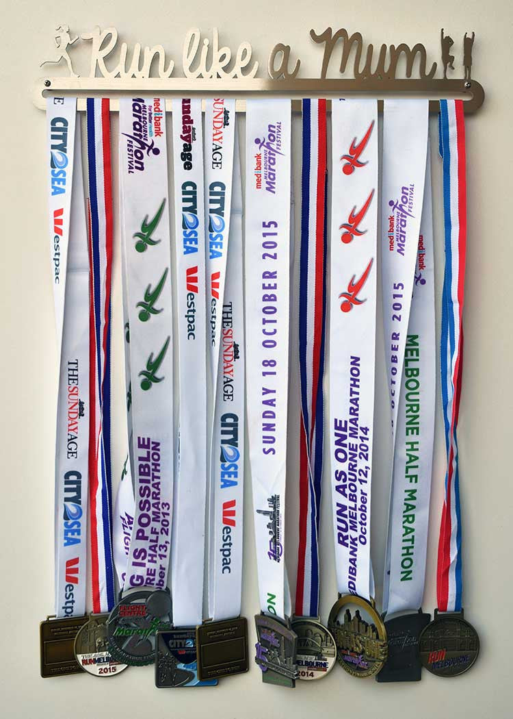 Running Race Medal Display Hanger - Run Like a Mum™ – MedalDisplays.com.au